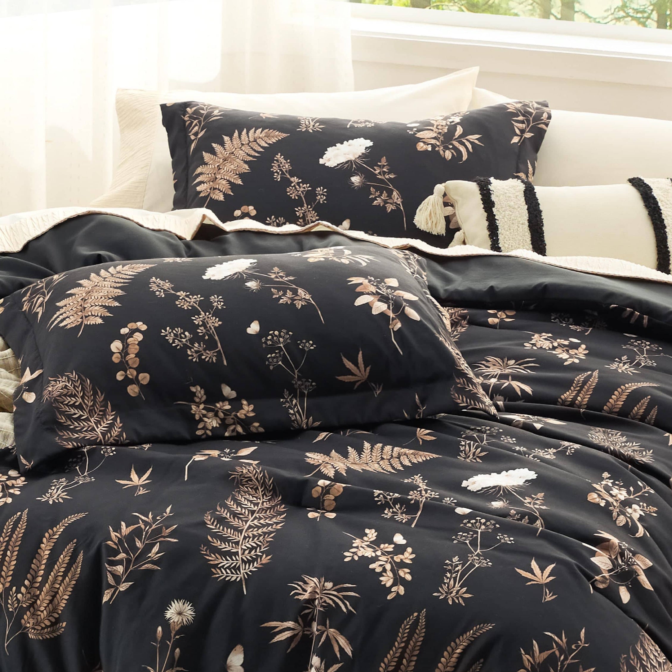 Retro Botanical Comforter Set – Bedsure